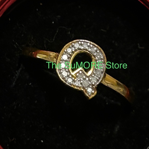 Jewelry | Nwtgenuine Diamond Q Ring | Poshmark